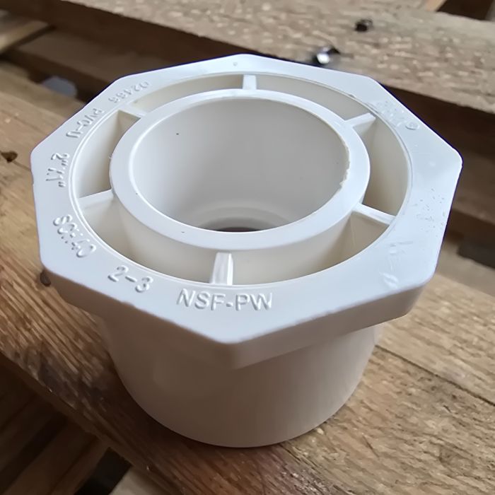 2 x 1 in. Schedule 40 PVC Reducing Ring/Reducer Bushing Sch-40 Pipe ...