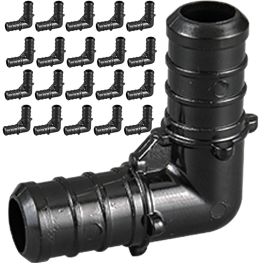 20-PK 1/2" PEX ELBOW POLY ALLOY LEAD FREE CRIMP PLASTIC FITTINGS -NSF ...