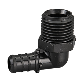 247Garden 1/2" x 1/2"MPT Elbow, PPSU ASTM F2159 Fitting