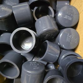 120PC/Box 1.5 in. Schedule-80 PVC End Caps Slip/Socket Pipe Fittings ...