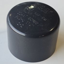 10-Pk 1/2 in. SCH-80 PVC End Caps Slip/Socket High Pressure Fittings ...
