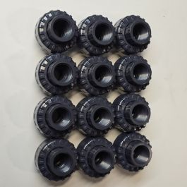 12-Pack 3/4 in. Schedule 80 PVC Unions Threaded-Type Fitting ASTM D2467 ...