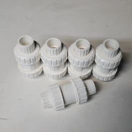 5-Pk 1/2 in. SCH-40 PVC True Union Ball Check Valve Socket-Type ASTM ...
