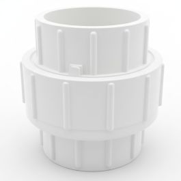 4 Inch PVC Union | SCH-40 | EPDM O-Ring Seal | Slip/Socket Pipe Fitting