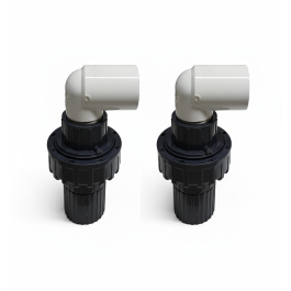 2-Pack SCH80 1/2 in. PVC Chiller Fitting Kit w/ SCH80 Union Threaded x ...