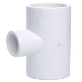 2 x 1 x 2 in. Schedule 40 PVC Reducing Tee 3-Way Pipe Fitting NSF
