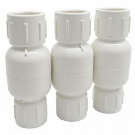 3-Pack 3/4 in. Schedule 40 PVC In-Line Spring Check Valves, Socket
