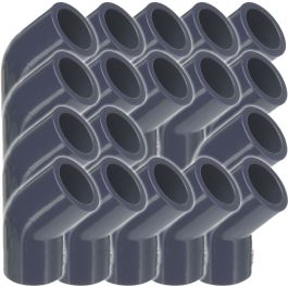 18-Pack 3/4 in. Schedule 80 PVC 45-Degree Elbow ASTM D2467 High ...