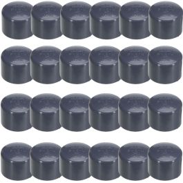 24-Pack 3/4 in. SCH-80 PVC End Caps Slip/Socket NSF ASTM D2467