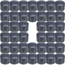 100-Pk 1/2 in. SCH-80 PVC End Caps Slip/Socket High Pressure Fittings ...