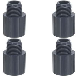 4-Pack 1 in. SCH-80 PVC Male Adapters Pipe Fittings NSF ASTM D2467 ...