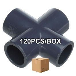 120pcs/Box 3/4" Sch-80 PVC Cross 4-Way Pipe Fittings NSF ASTM D2467 ...
