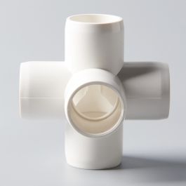 1/2 in. 5-Way SCH-40 PVC Fitting ASTM D2466 Plumbing-Grade