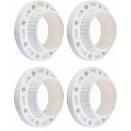 4-Pack 6 in. SCH-80 PVC Van Stone Flanges 2-Piece ANSI/ASTM D2467 ...