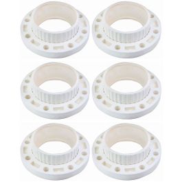 6-Pack 6 in. SCH-80 PVC Van Stone Flanges 2-Piece ANSI/ASTM D2467 ...