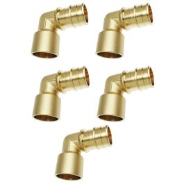 5-PK 1 in. PEX-A Expansion x Female Copper Sweat Elbows ASTM F1960 NSF ...