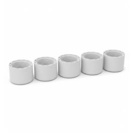 5-Pk 1 in. SCH-40 Female-Threaded NPT Caps PVC Pipe Fittings NSF ASTM D2466