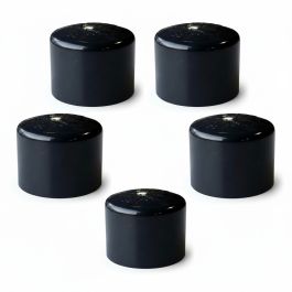 5-Pk 1-1/4 in. SCH-80 PVC End Caps Slip/Socket High Pressure Fittings ...