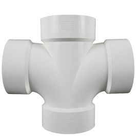 247Garden 4" DWV Cross PVC Fitting - ASTM D2665, NSF Certified