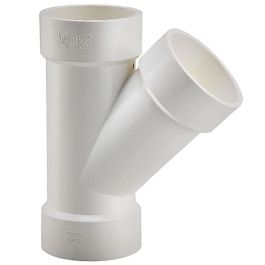 247Garden 4" x 2" DWV Reducing Skew Tee PVC Fitting - ASTM D2665, NSF ...