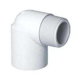 3/4 in. SCH-40 PVC 90-Degree Straight Elbow Male x Female-Threaded MIP ...