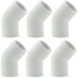 247Garden 6-Pack 1" 45-Degree SCH-40 PVC Fittings – NSF-PW ASTM ANSI ...