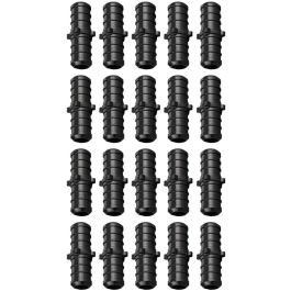 20-Pack 1/2 in. PEX-B Barb Couplings Plastic PPSU PEX Crimp Fittings ...