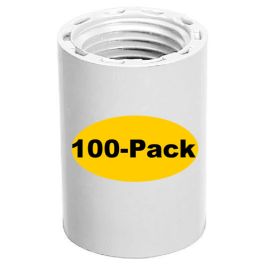 100-Pack 1/2 in. Schedule 40 PVC Female Adapters NSF Pipe Fittings (FPT ...