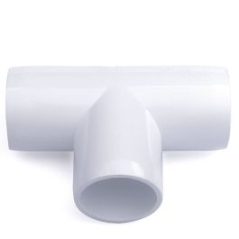 1/2" PVC 3-Way Tee Fitting - ASTM SCH40 Furniture-Grade Connector