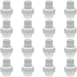 16-Pk 3/4 in. Sch-40 PVC Male Unions w/ O-Ring Slip/Socket Pipe ...