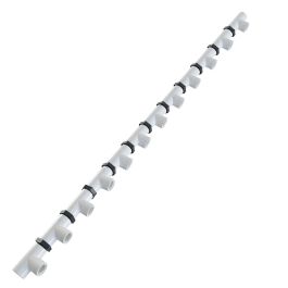 3/4 in. 12-Port Open PVC SCH-40 Manifold w/ 3/4" FNPT Inlet & Outlet ...