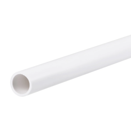 1/2 in. x 2 ft. 600-PSI White Schedule 40 PVC Pressure Plain End Pipe ASTM